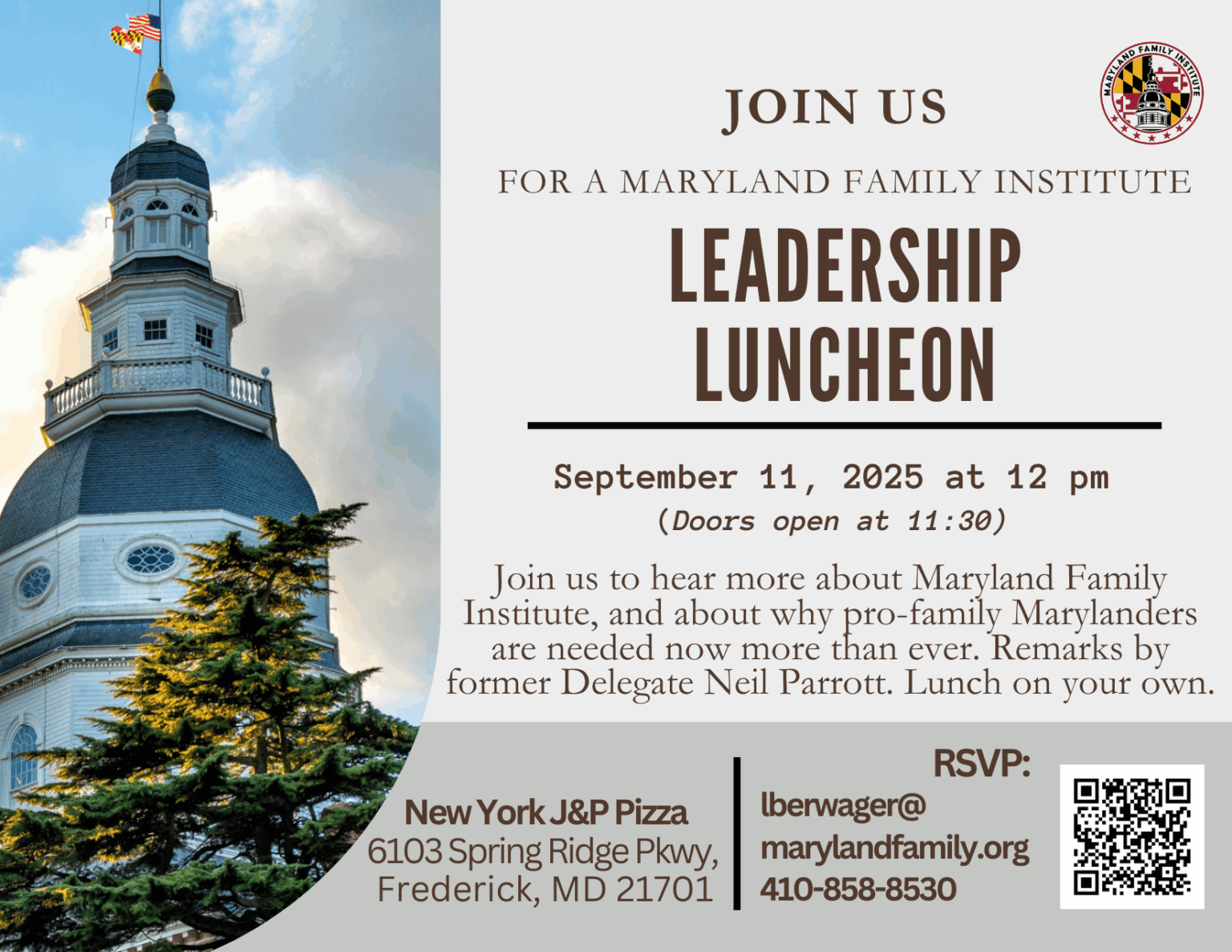 Leadership Luncheon – Maryland Family Institute